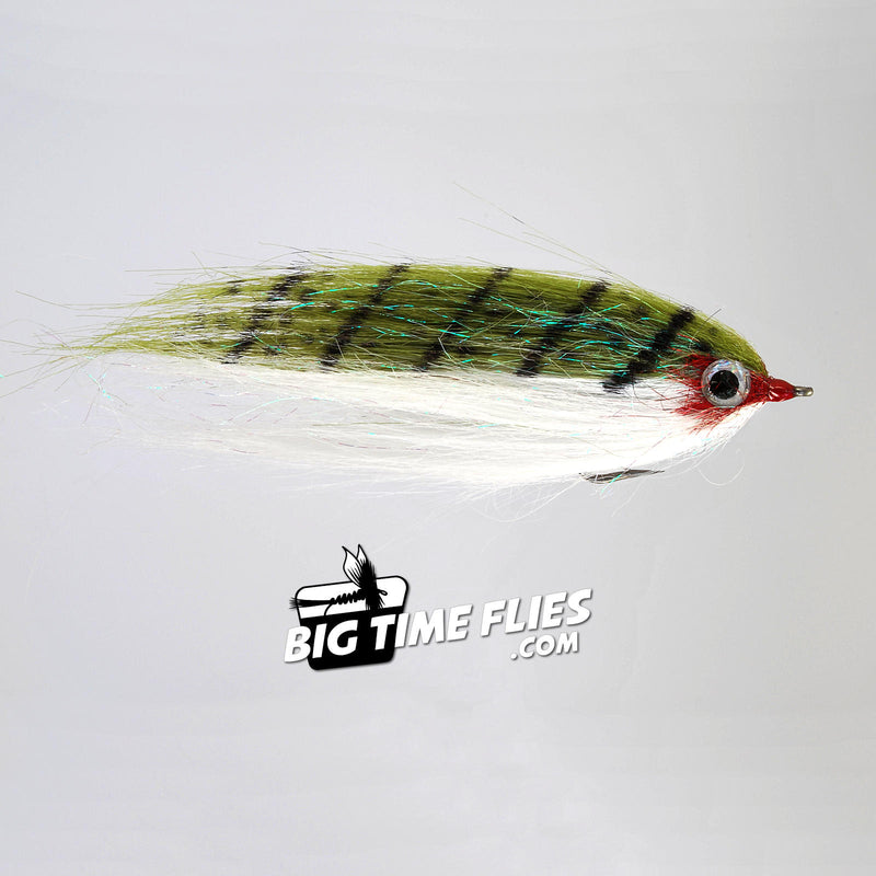 Rainy's CF Baitfish - Olive/White | BigTimeFlies