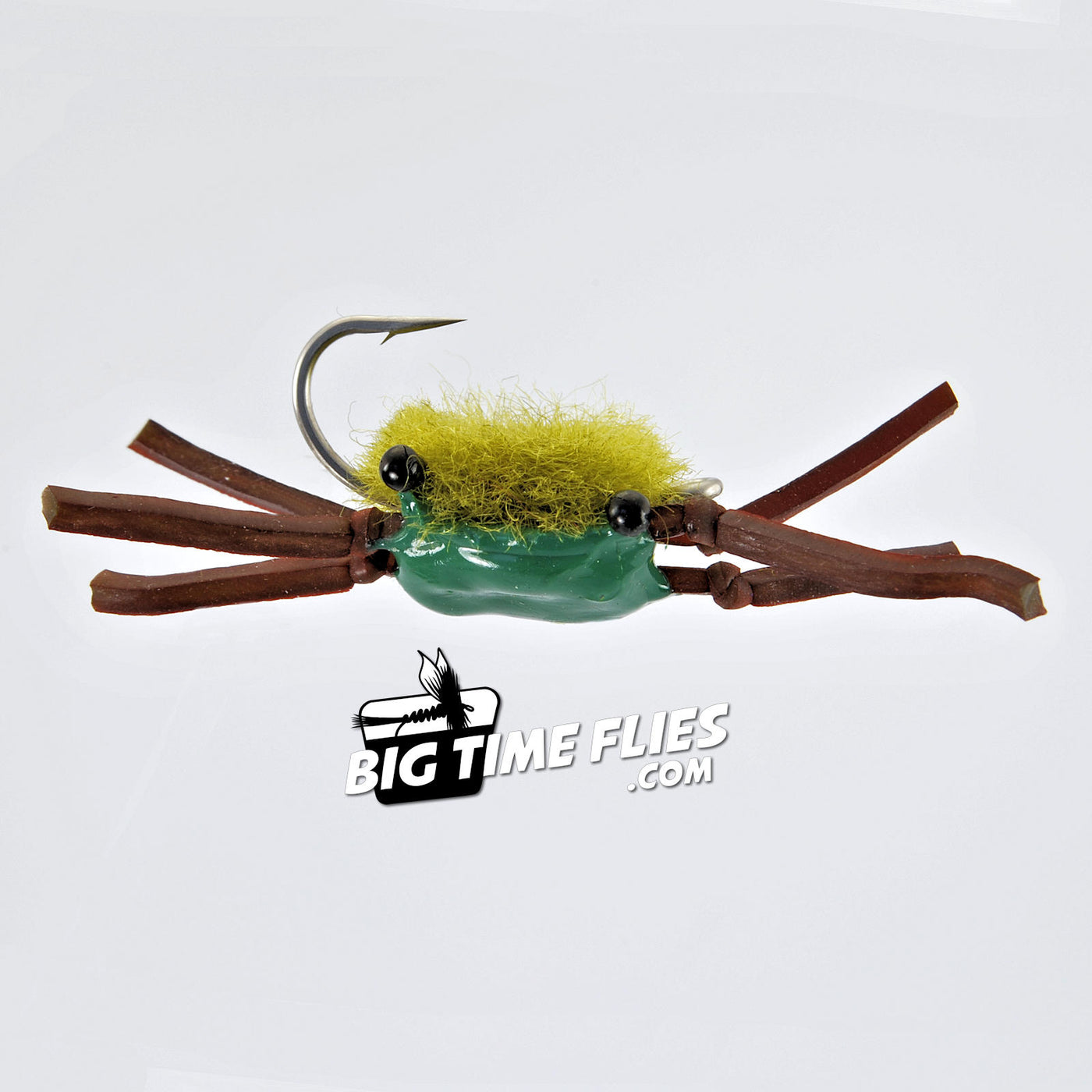 Bauer's Flats Crab - Olive - Saltwater Fly Fishing Flies – BigTimeFlies