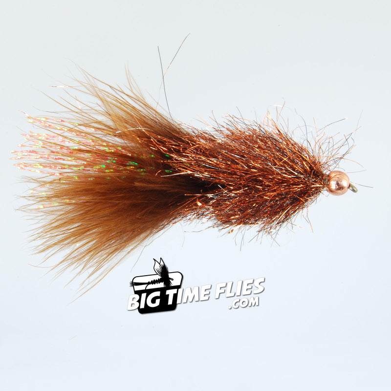 Coffey's Sparkle Minnow - Crawfish Brown | BigTimeFlies