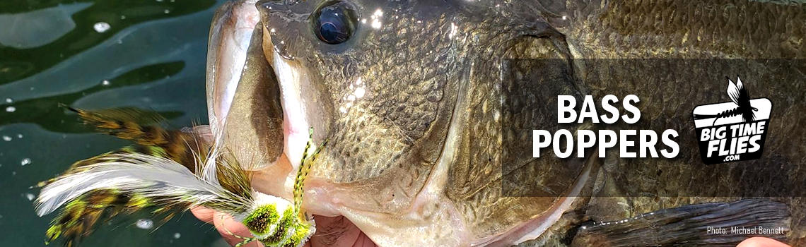 Bass Poppers - Topwater Flies for Bass – BigTimeFlies